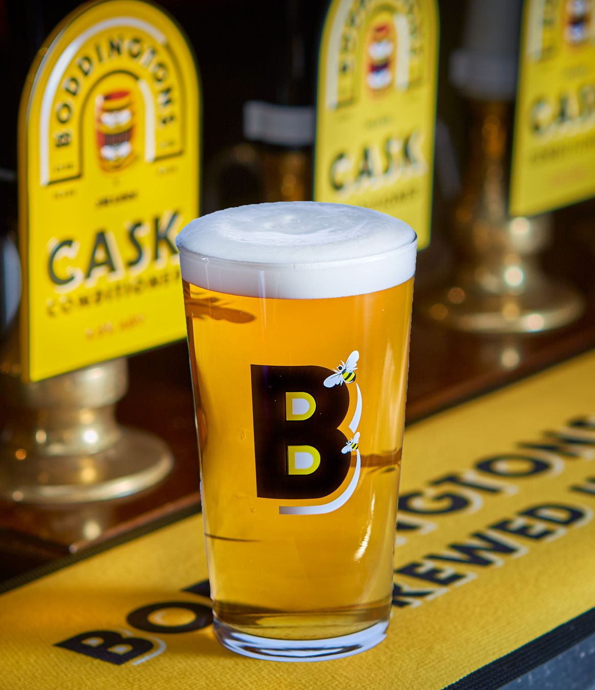 Exclusive brewer of Boddingtons Cask. Brewed back in Manchester
